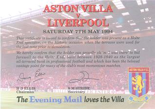 The Holte End's Last Stand - AVillaFan.com – Aston Villa Fan Site