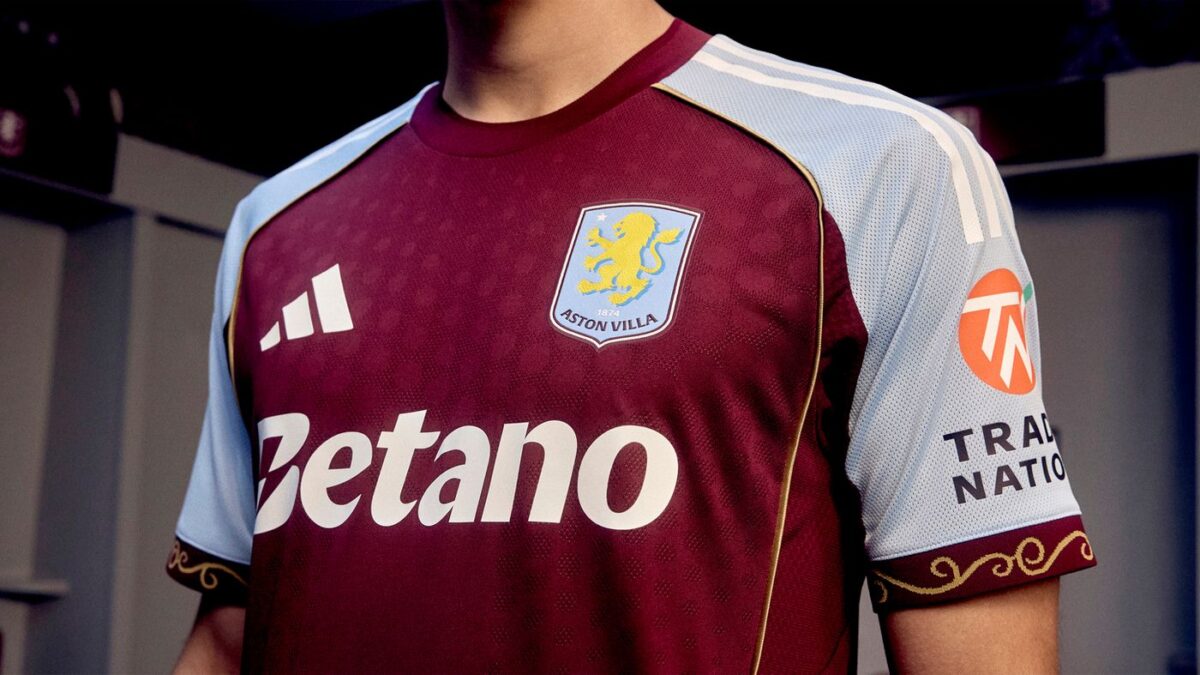 Aston Villa news: Villa unveil 'grand facade' 2025/26 home kit from adidas